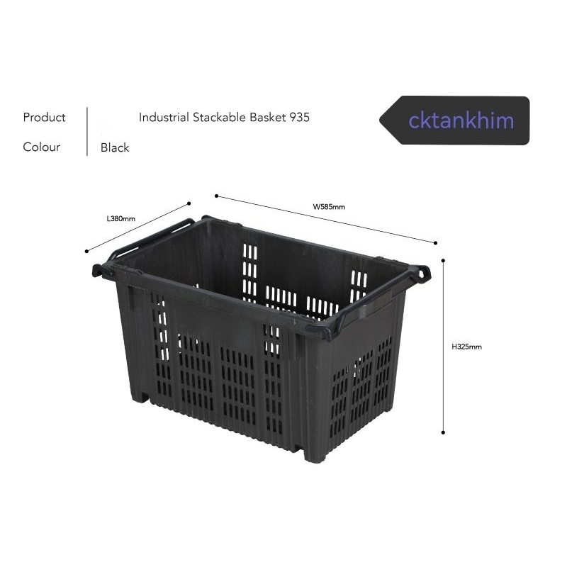 Heavy Duty Industrial Stackable Basket With Handle/Durian Basket /Fruit ...