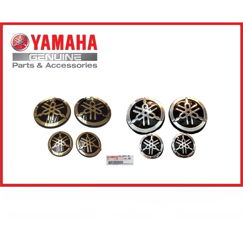 YAMAHA EMBLEM LOGO (2 BIG 2 SMALL) 1 SET Y15ZR Y15 Y16 LC135 NVX FZ150 ...