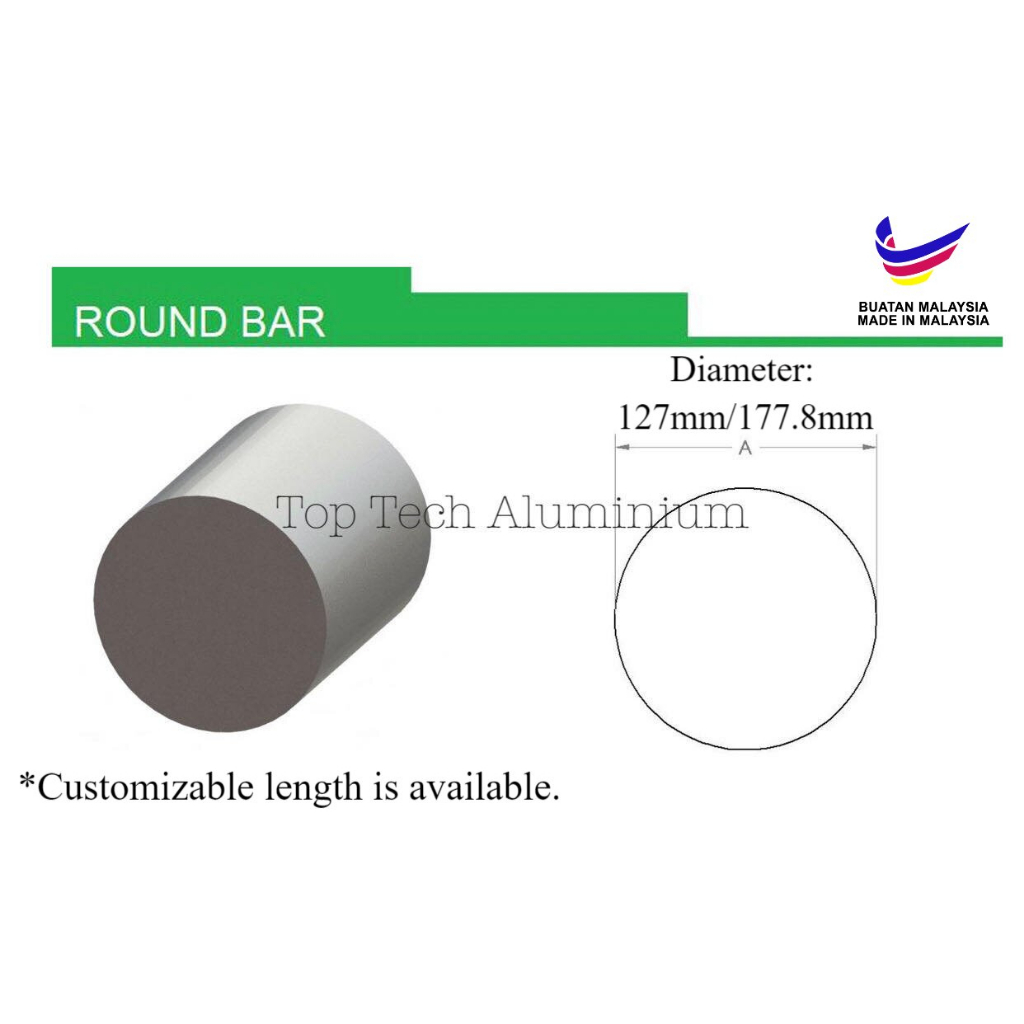 [Ready Stock/Fast Delivery] Aluminium solid rod Round Bar Diameter ...