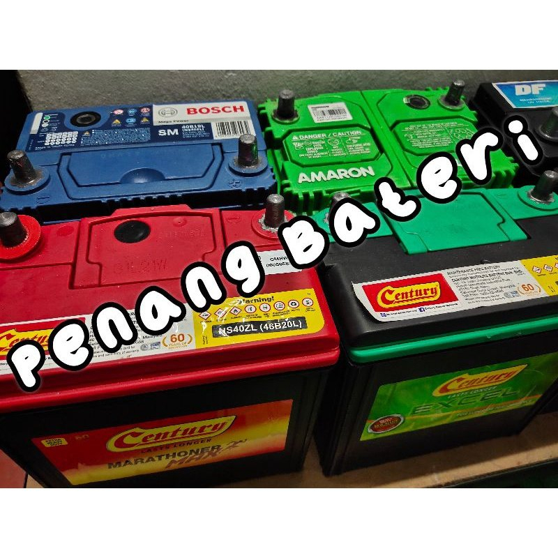 55D23L/NS70R bateri second hand (macam baru lagi) utk kereta EXORA, X ...