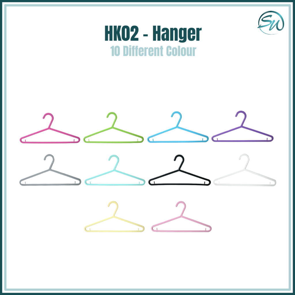 SWI Adult Plastic Hanger/Durable hanger/ Space Saving Hanger HK-02 ...