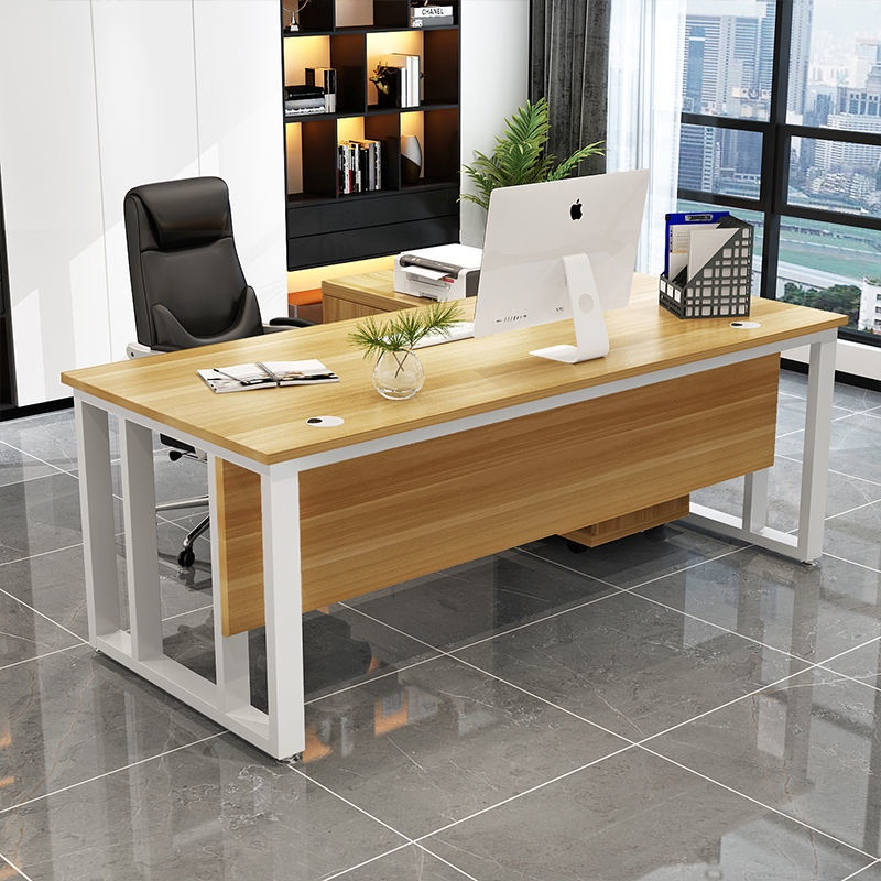 Office Desk Meja Pejabat Modern Simple Standard Office Desk Boss Desk ...