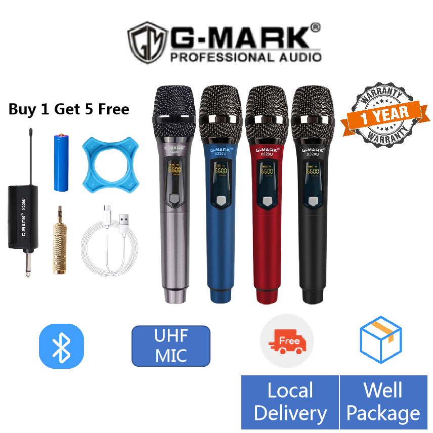 Gmark Microphone Wireless Mic Karaoke Microphone Bluetooth Speaker ...