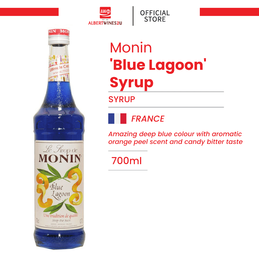 Monin Blue Lagoon Syrup Cocktail Mocktail 鸡尾酒 糖浆 | Shopee Malaysia