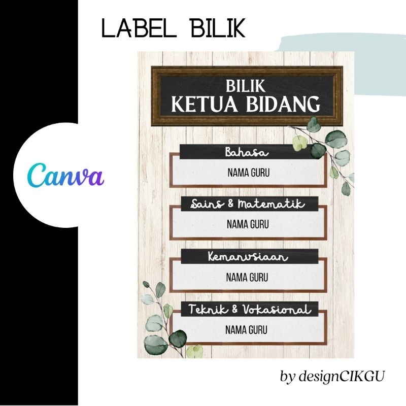CANVA Design Untuk Cikgu Sekolah | Hiasan Keceriaan Kelas, Sijil ...