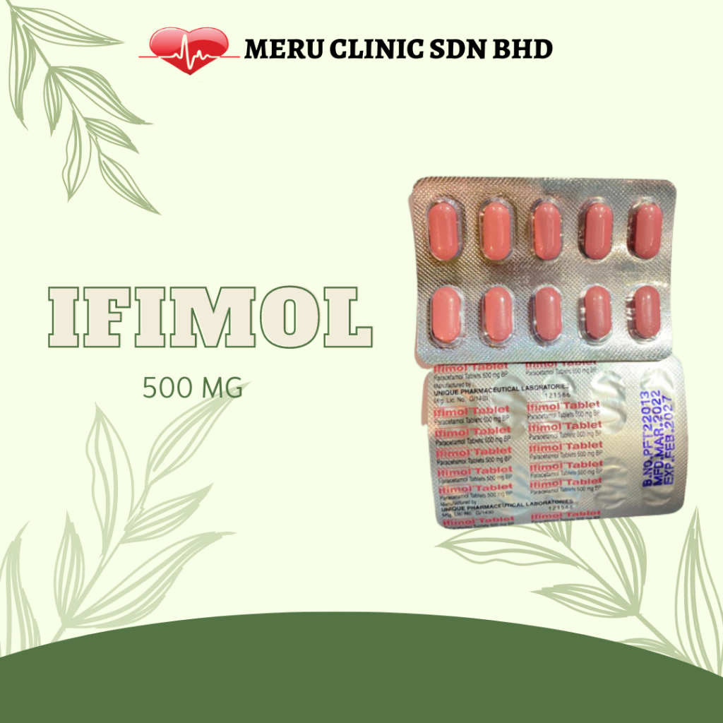 IFIMOL PARACETAMOL 500MG TABLET (PINK) 10TABLET EXP (FEB 2027) | Shopee ...
