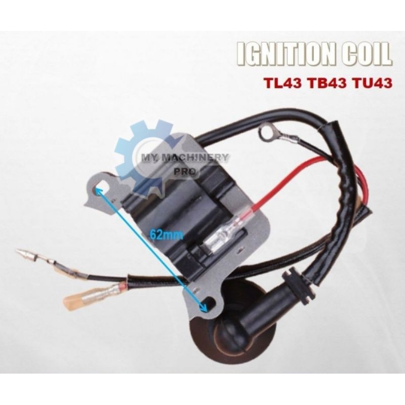Mesin Rumput Ignition Plug Coil TB43 TU43 TL43 (62mm) Ignition Coil | Shopee Malaysia