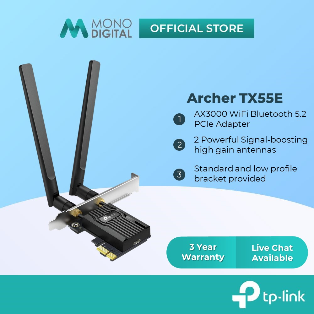 TP-Link Archer TXE75E / TX55E / TX50E / TX20E WiFi 6 / WiFi 6E ...