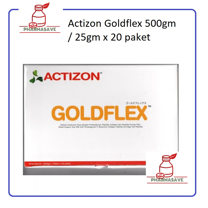 Actizon Goldflex 500gm / 25gm x 20 paket (Mixed Organic Soy Milk with Egg Yolk Peptide and ...