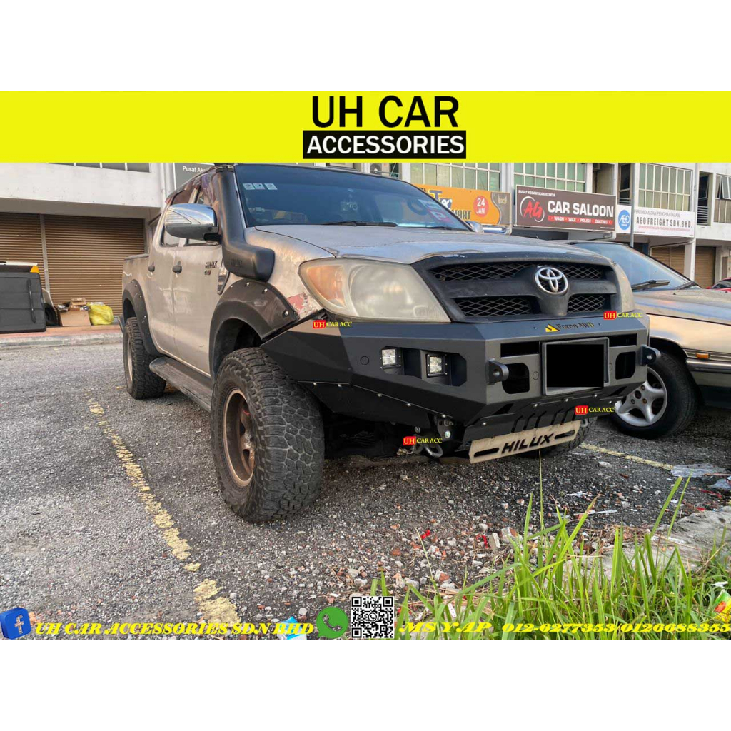 TOYOTA HILUX VIGO 2008-2011 FORCE HM FRONT BUMPER BULL BAR STEEL ...