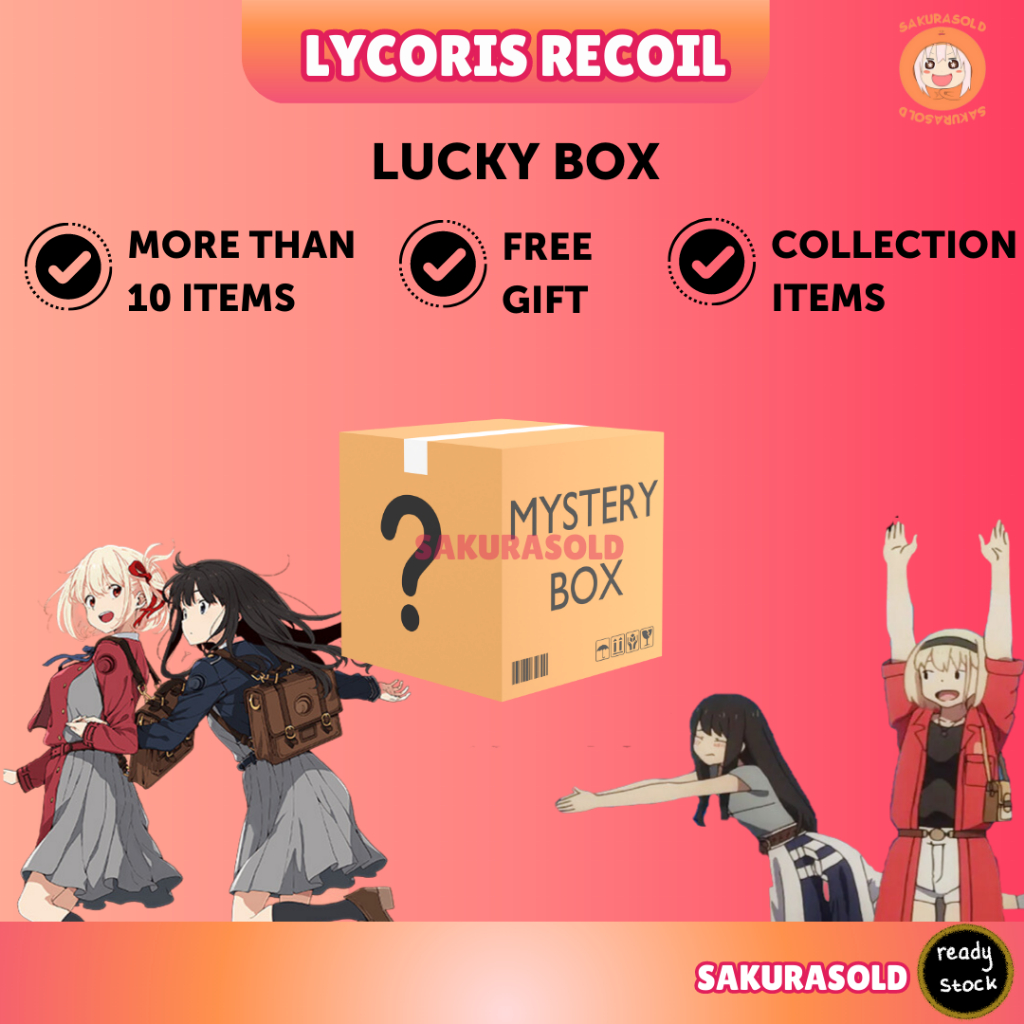 Lycoris Recoil Surprise Box Lycoris Gift Box Lycoris Card Lycoris Box Chisato Takina Sakana ...