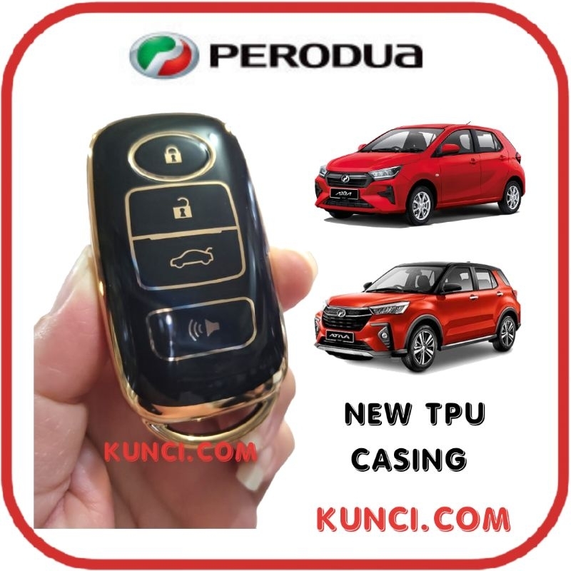PERODUA ATIVA MYVI ALZA AXIA NEW SMART REMOTE KEY TPU CASING COVER ...