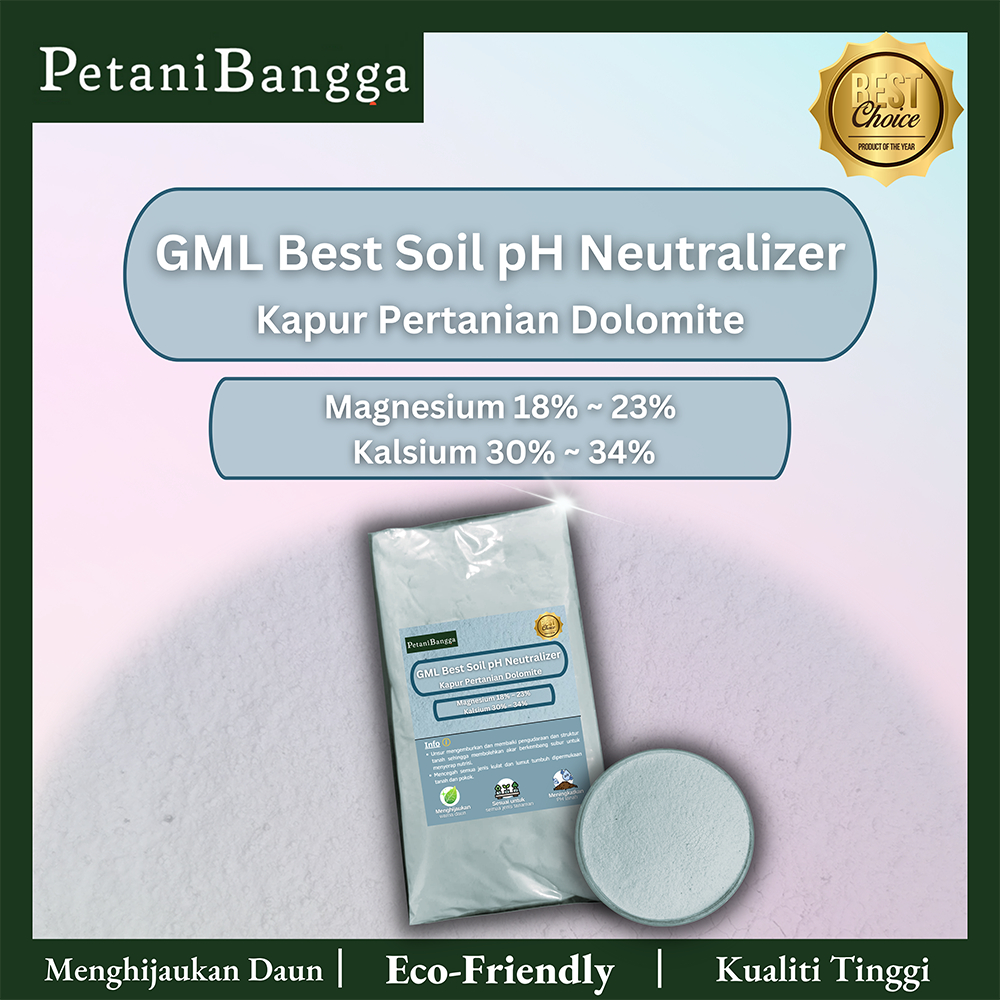2kg Baja Kapur Pertanian Dolomite | Baja GML-Ground Magnesium Limestone | Baja untuk neutral pH ...