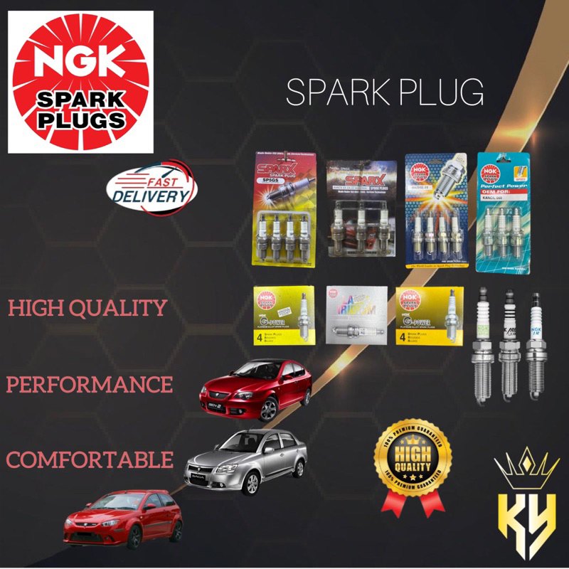 NGK SPARK PLUG PROTON GEN2, SAGA BLM, FLX, SATRIA NEO, EXORA, PREVE ...