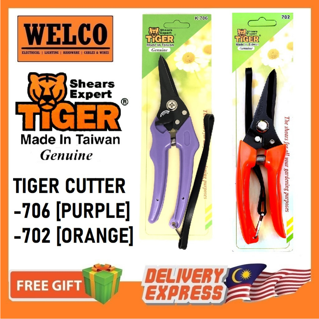 TIGER PRUNING SHEAR CUTTER 702 [100% GUARANTEE ORIGINAL] | Shopee Malaysia