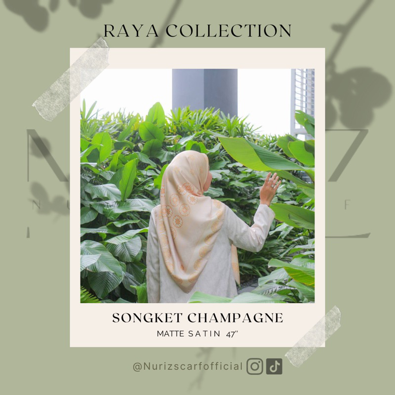 Songket Champagne. Seloka Raya Collection | Shopee Malaysia