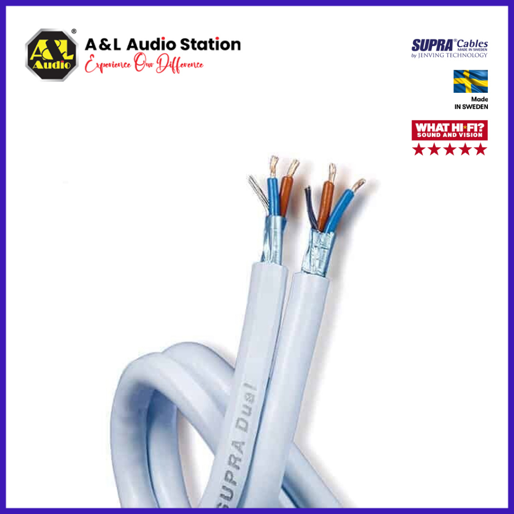 Supra Cables - Dual Audio Blue B100 (1M) | Shopee Malaysia