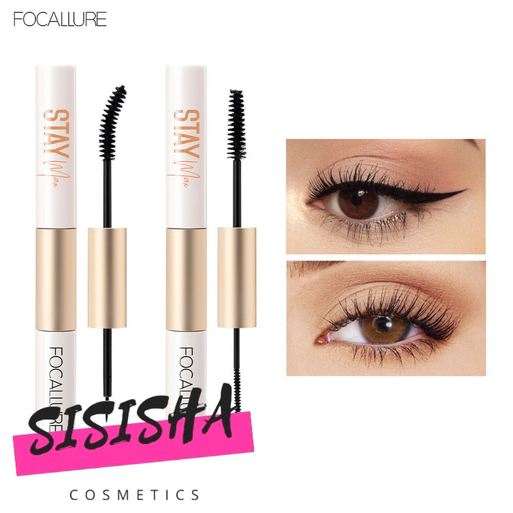 (FA-160) Focallure 2 IN 1 Lengthening & Eyeliner Mascara Fiber Eyelash ...