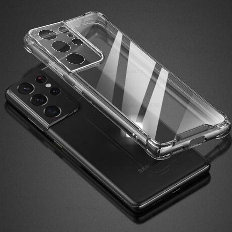 Samsung Clear Soft Case S24 S23 S21 Note 9 20 Ultra 10 Plus S7 S8 S9 S20 FE A12 A34 A15 A35 A55 ...