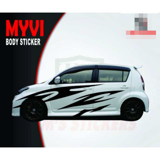 MYVI SIDE BODY STICKER | Shopee Malaysia