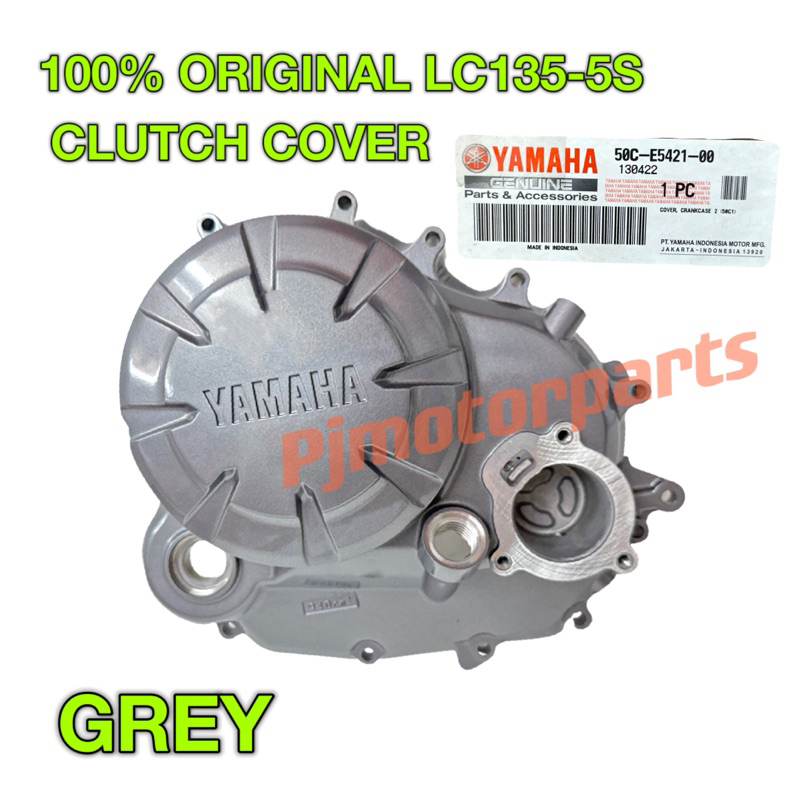 LC135-5S LC5S 55C (100% ORIGINAL YAMAHA) GREY CLUTCH COVER CRANKCASE CRANK CASE KLAC KAVER ...