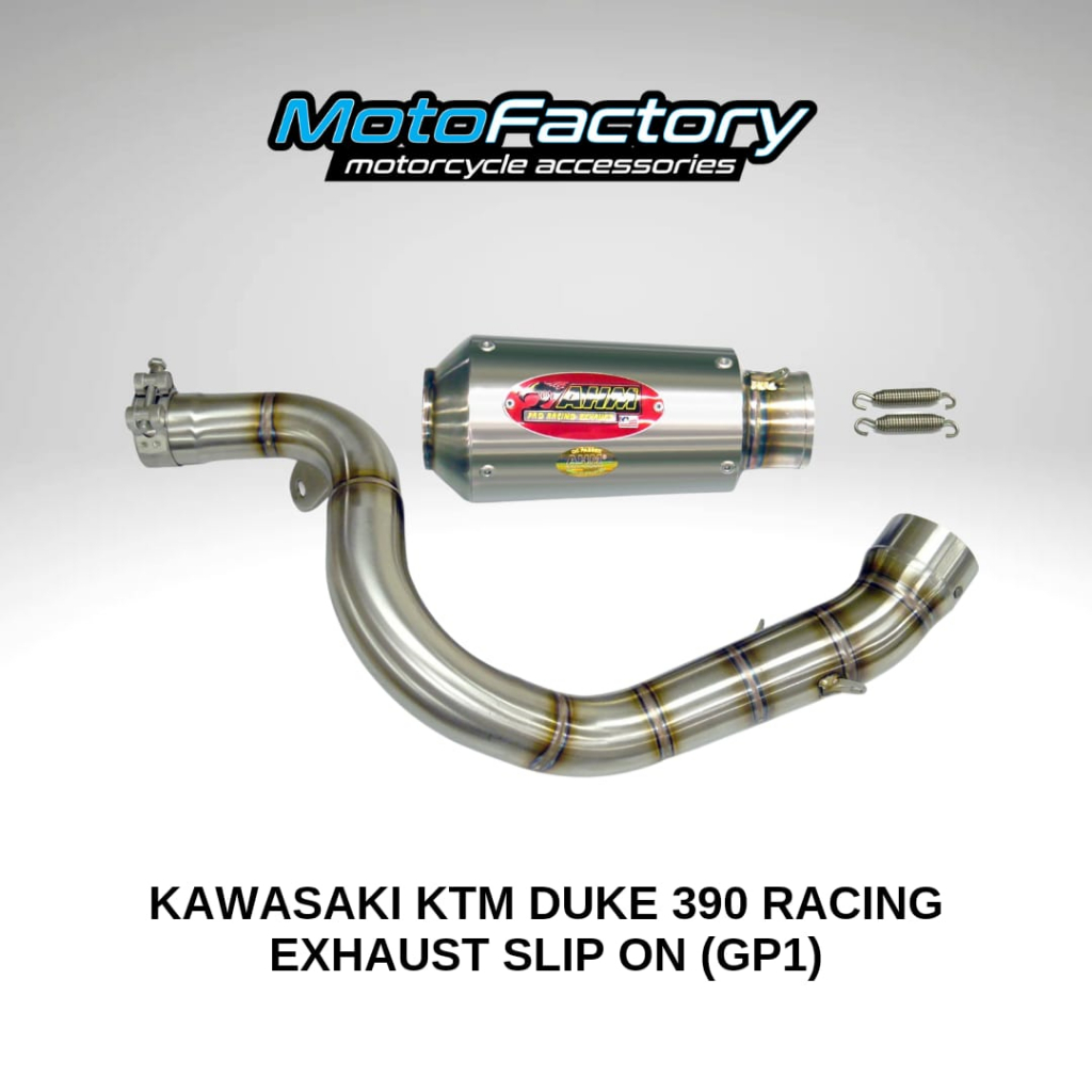 KAWASAKI KTM RC/ DUKE390 AHM RACING EXHAUST GP1 SERIES SLIP ON (WITH ...