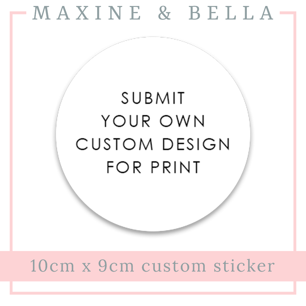 Custom sticker (10cm x 8cm, 70 pcs) / sticker tape / sticker label ...