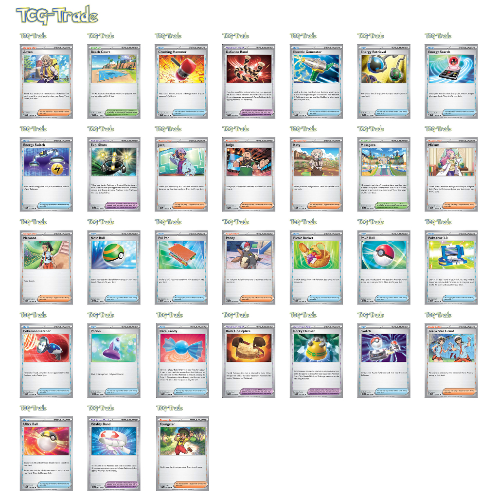[Pokemon TCG Singles] SV1 Base Set - Non Holo Trainer - Pokemon Card ...