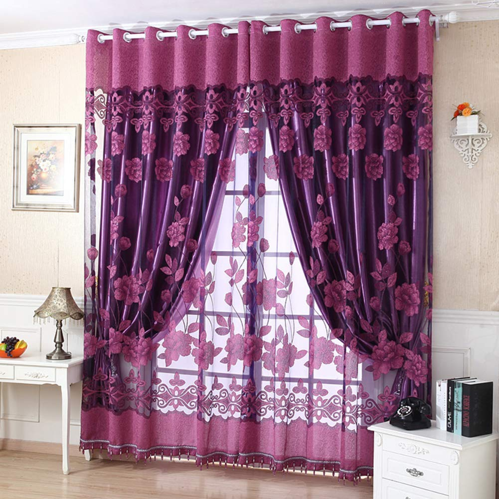 Day Curtain Langsir Nipis Cantik Corak Bunga Korean Flower Design ...