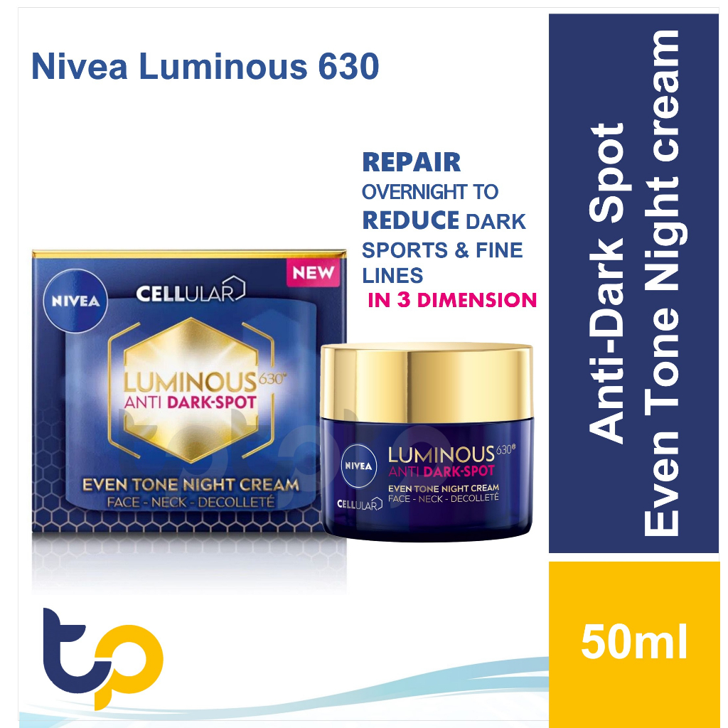 NIVEA Luminous 630 Anti Dark Spot Gold Serum 30ml / Moisturizer 40ml ...
