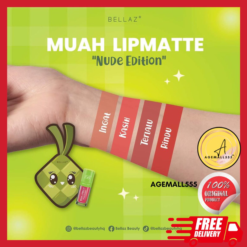 MUAH LIPMATTE 7.0 NEW 2023 BY MUA BELLAZ 💯 ORIGINAL | Shopee Malaysia