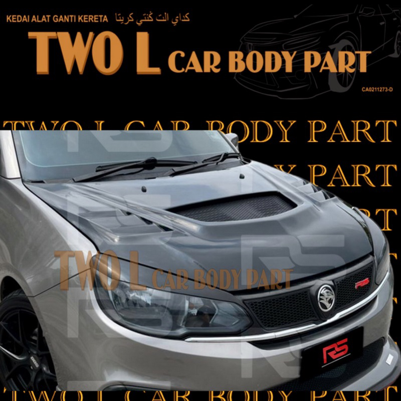saga vvt evo 9 bonnet fibre grey bodykit | Shopee Malaysia