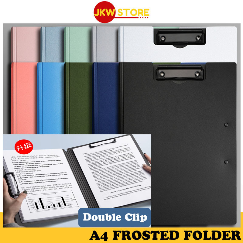 Double Clip File A4 Folder Foldable Waterproof Antifouling Work/Office ...