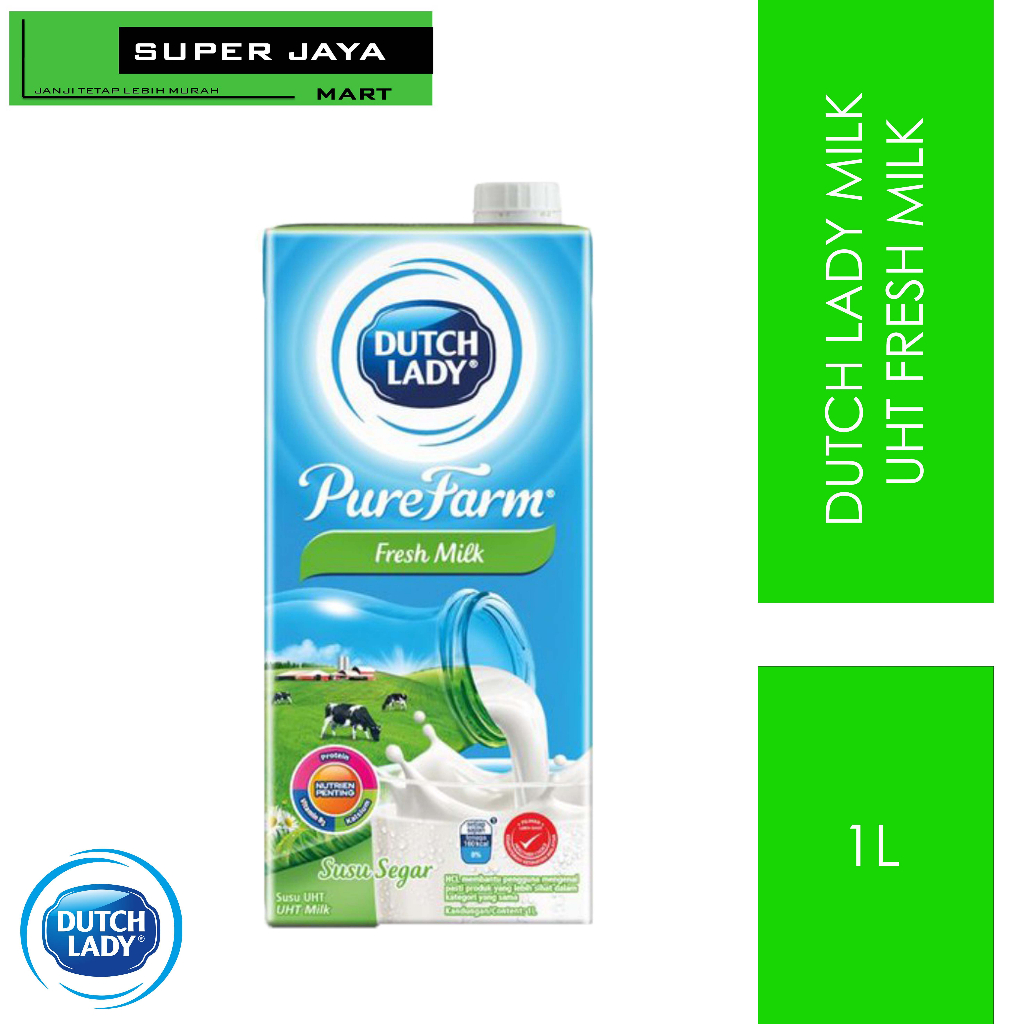 Dutch Lady UHT Milk Chocolate/Fresh Milk/Full Cream/Low Fat Milk/Strawberry,1L | Shopee Malaysia