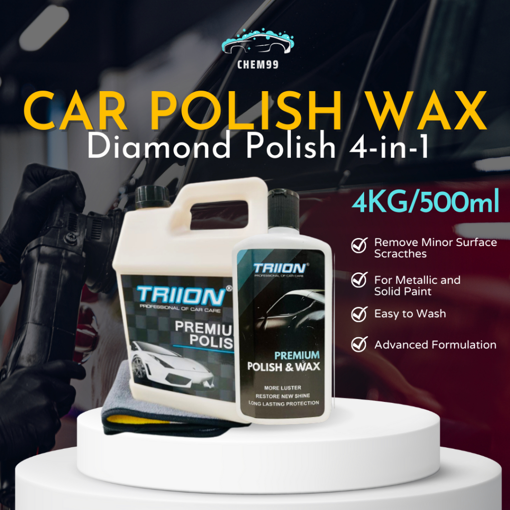 Car Polish Wax [Diamond Polish] 4 In One | Shopee Malaysia