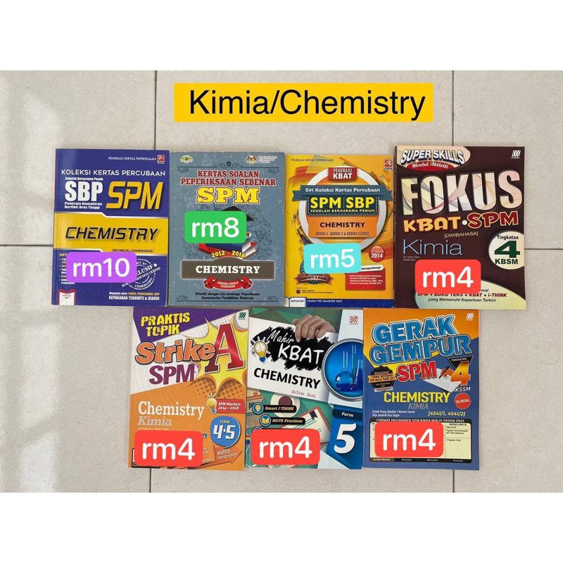 Kimia Chemistry Buku Rujukan Buku Latihan SPM | Shopee Malaysia