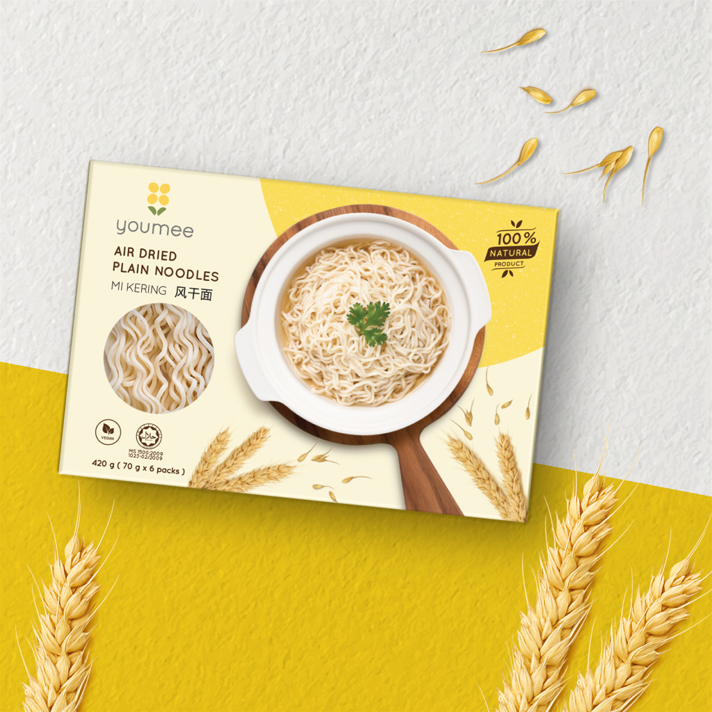 Youmee All Natural Air-Dried Plain Noodle (1 Box)HALAL | Shopee Malaysia