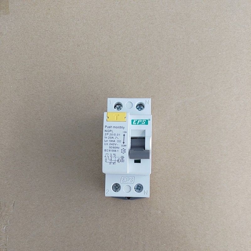 EPS 2 POLE ELCB/RCCB 20A(10MA) SIRIM APPROVED | Shopee Malaysia