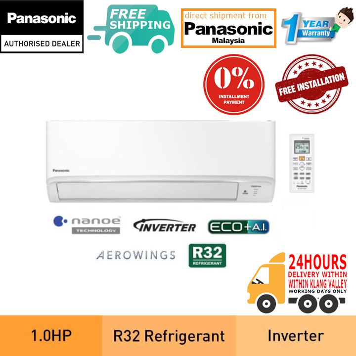 [FREE INSTALLATION] Panasonic Nanoe-X Eco Inverter Air Conditioner (2 ...