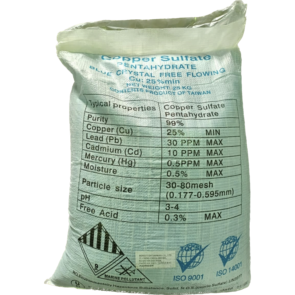 Copper Sulphate Pentahydrate 25kg Shopee Malaysia