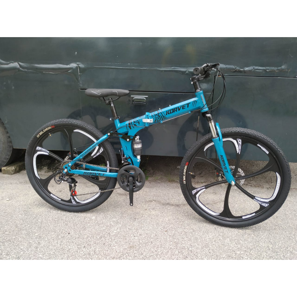 Folding bike basikal lipat bicycle mountain bike shimano cycling mtb ...