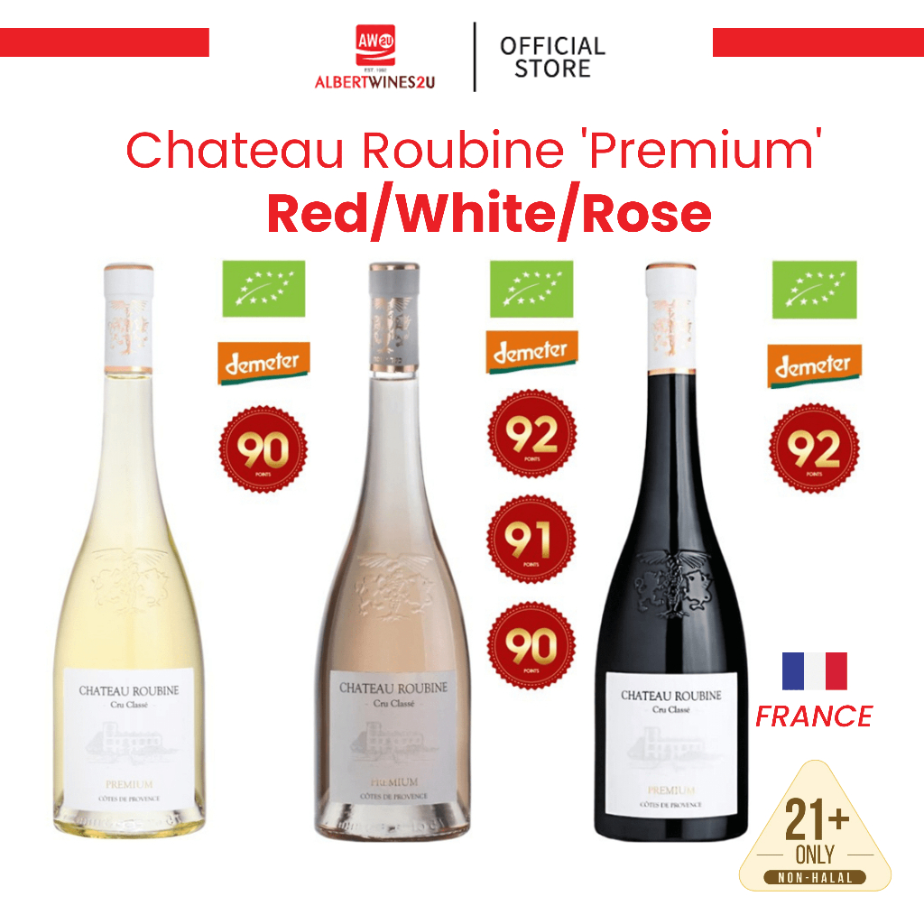 Chateau Roubine 'Premium' Cotes de Provence Cru Classe (Red/White/Rose ...
