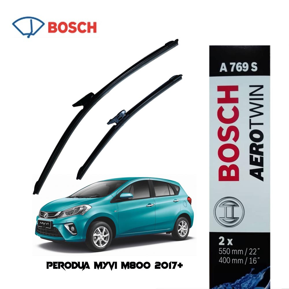 Bosch wiper myvi 2018-2023 Aerotwin Plus (Denso Top Lock) Wiper Set for ...