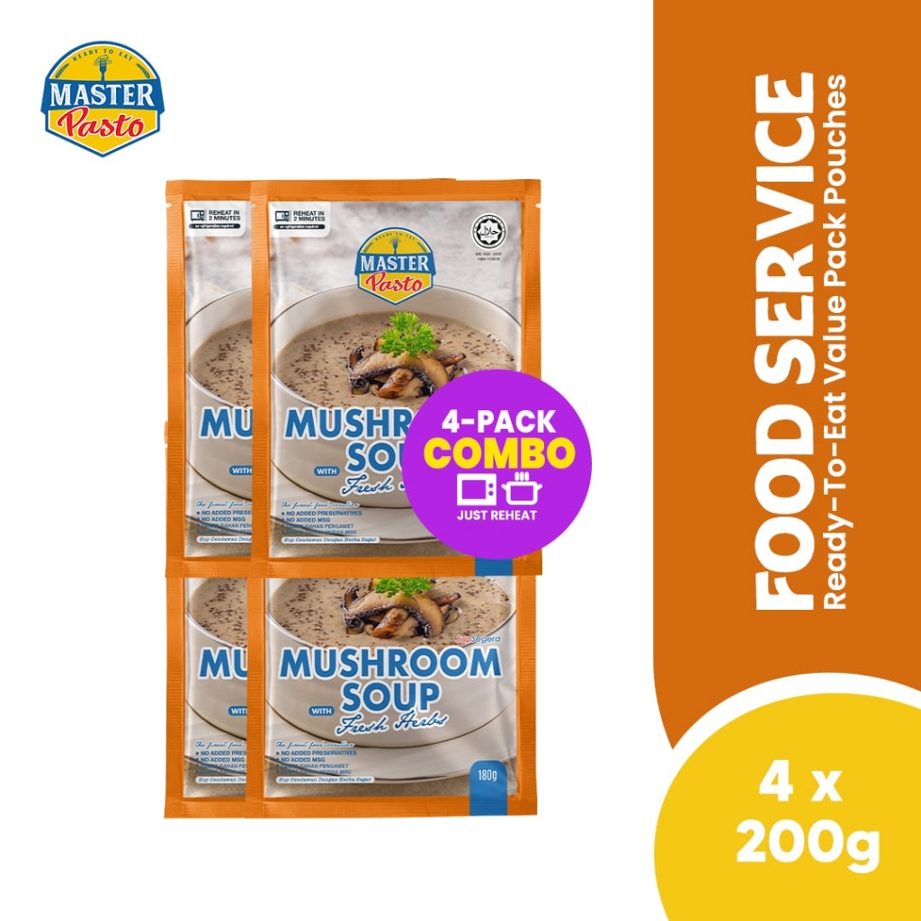 Mushroom Soup Food Service Value Pack (200g x 4 Packs) | Shopee Malaysia