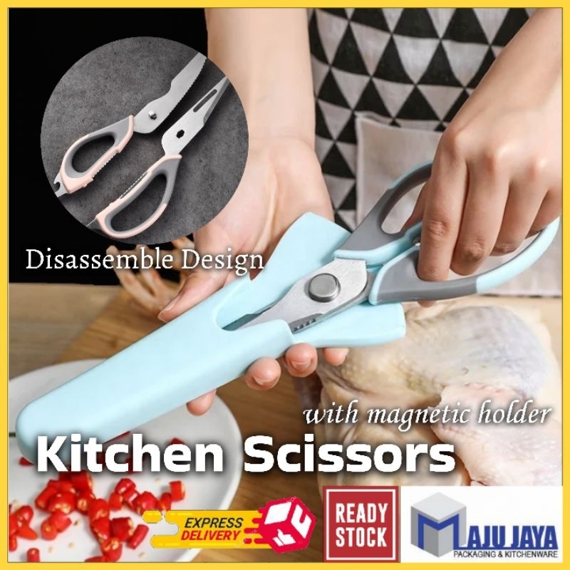 Scissors Kitchen Magnetic Disassemble Heavy Duty Stainless Steel Shear ...