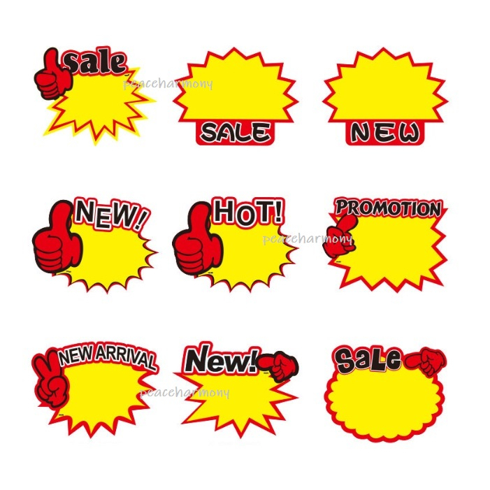 POP Paper Colorful Marketing Discount Promotion Sales Advertising Sign ...