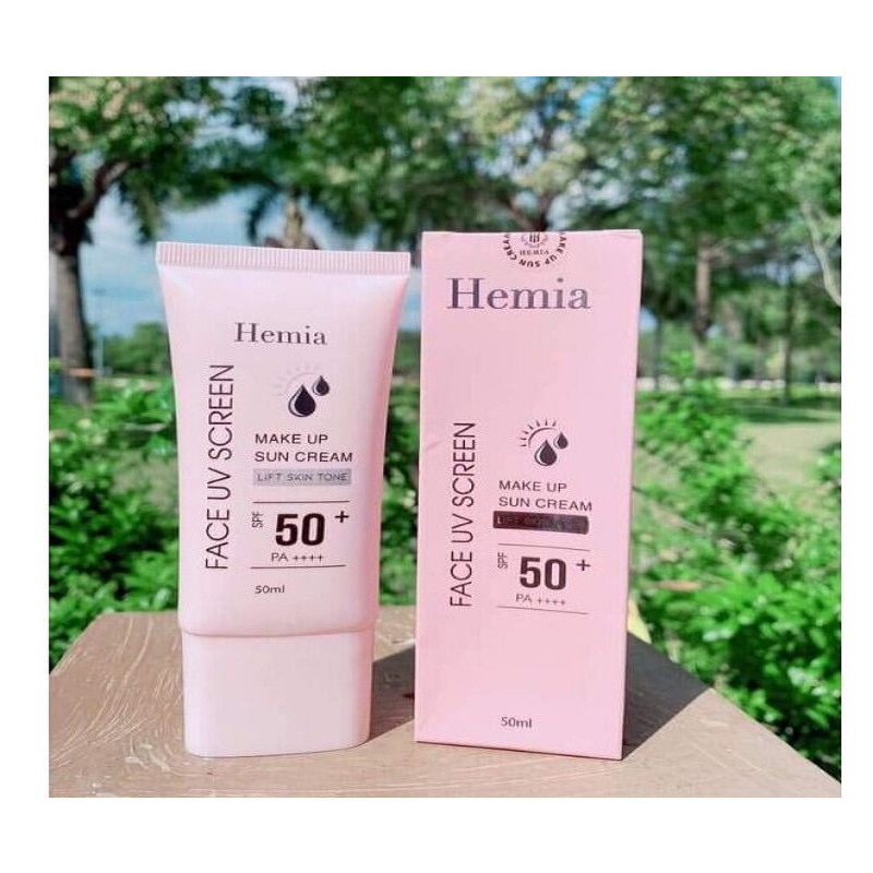 [ 100% KOREA ] Hemia Face UV Screen Make Up Sun Cream SPF50+/PA+++ ( 50 ...