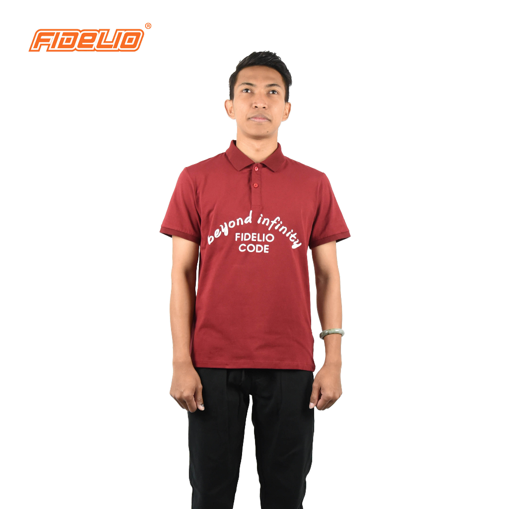 FIDELIO Beyond Infinity Polo Shirts | Maroon (A) | Shopee Malaysia
