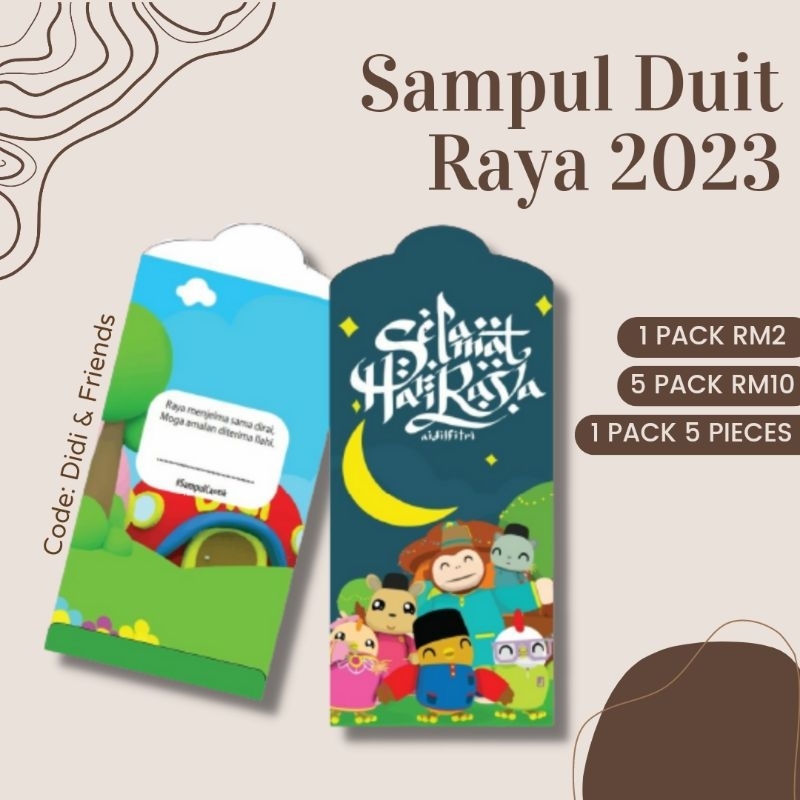 (CARTOON 1) Sampul Duit Raya 2023 sampul duit cantik comel exclusive ...