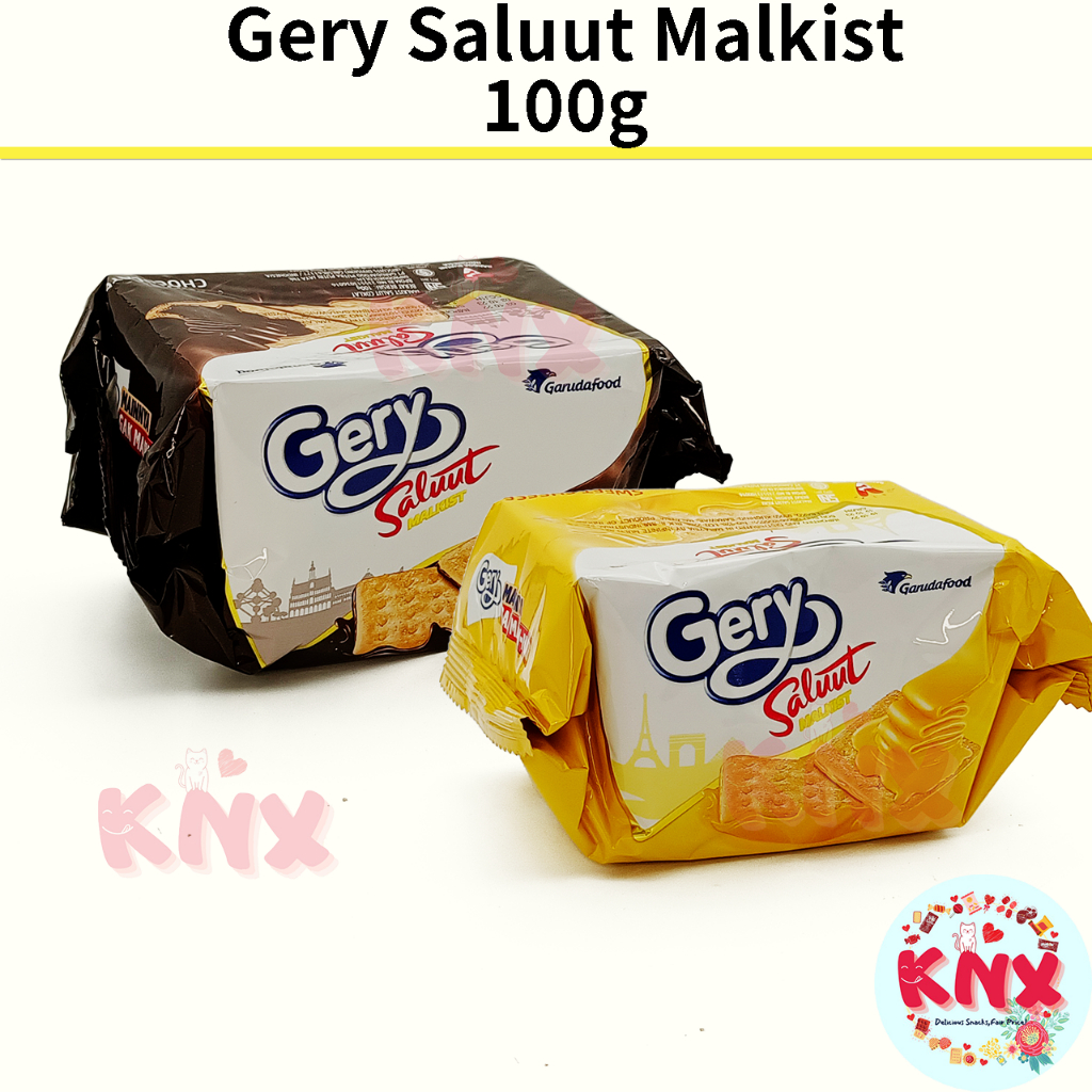 (100g) Gery Saluut Malkist Biscuit Sweet Cheese & Chocolate 100gram ...